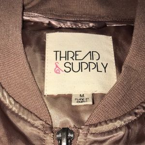 Thread & Supply | Jackets & Coats | Thread Supply Rose Pink Satin ...